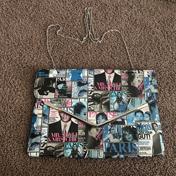 Olivia Miller | Bags | Multi Magazine Cover Purse Main Color Blue ...